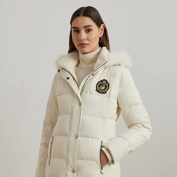 Ralph Lauren Crest-patch Hooded Down Coat