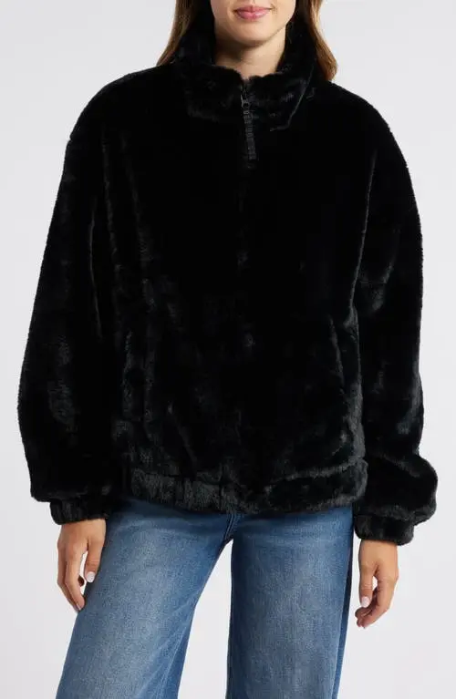 UGG Faux Fur Jacket - Black