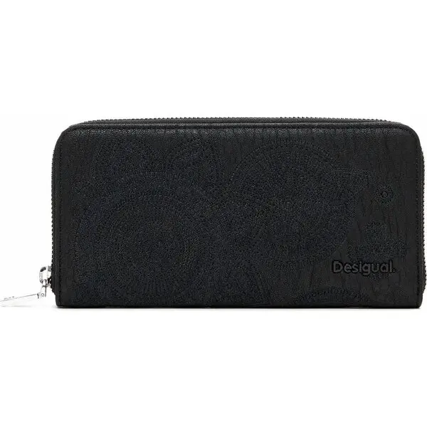 Desigual Mone Dejavu Faux Leather Wallet - Black