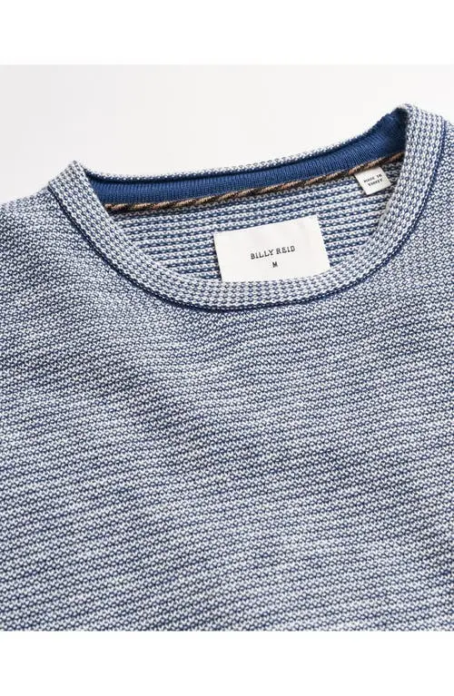 Billy Reid Tuck Stripe Crewneck Sweater - Dark Denim