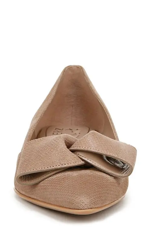 Naturalizer Havana Bow Pointed Toe Flat - Taupe