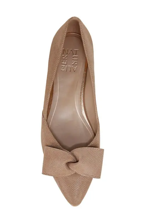 Naturalizer Havana Bow Pointed Toe Flat - Taupe