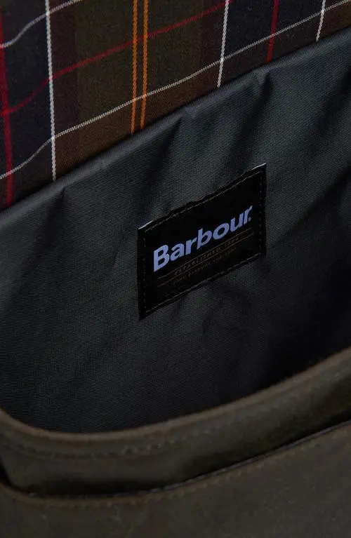 Barbour Field Water Resistant Waxed Cotton Messenger Bag