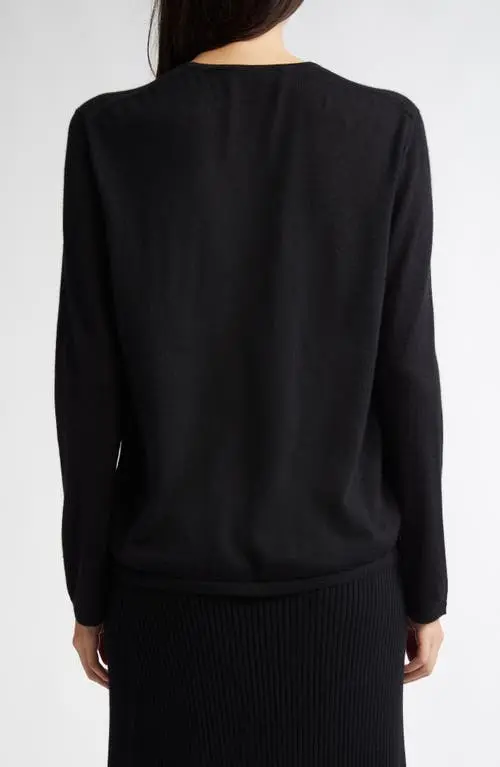 Johnstons Of Elgin Cashmere Crewneck Sweater - Black