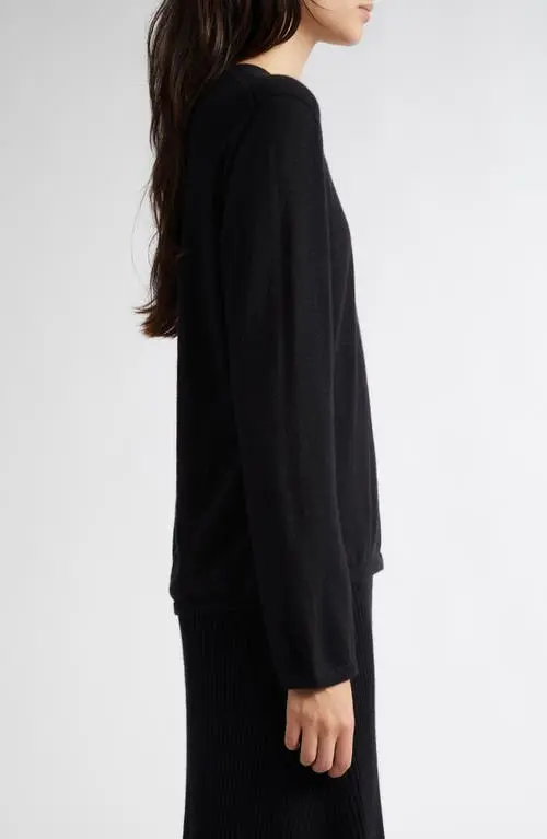 Johnstons Of Elgin Cashmere Crewneck Sweater - Black
