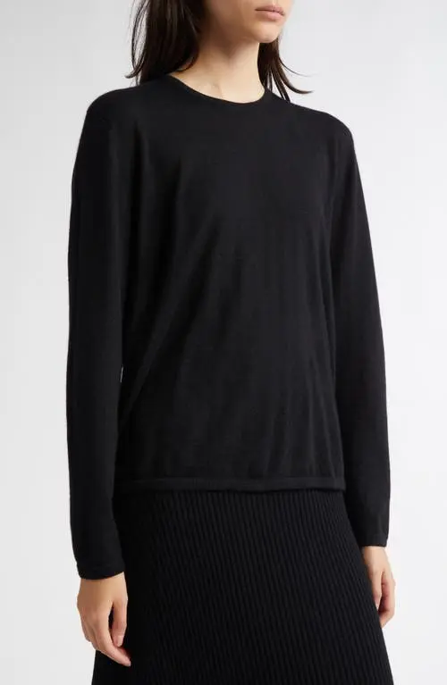 Johnstons Of Elgin Cashmere Crewneck Sweater - Black