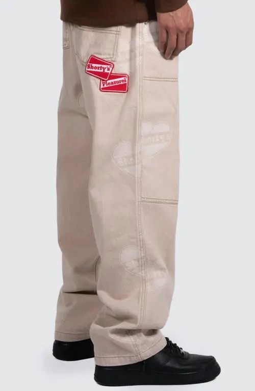 PLEASURES X Shorty's Heart Ultra Loose Fit Work Pants