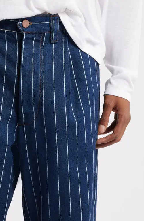 ELWOOD Railroad Stripe Pleated Pants