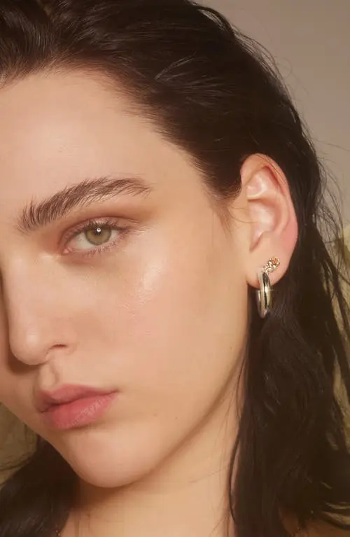 Lady Grey 14k Gold Hoop Earrings