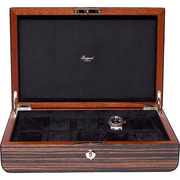 RAPPORT LONDON Mayfair Ten Watch Box - Brown