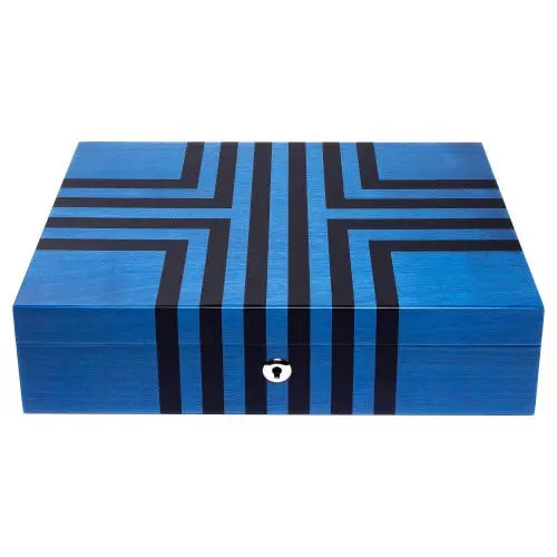 RAPPORT LONDON Labyrinth Ten Watch Box - Blue