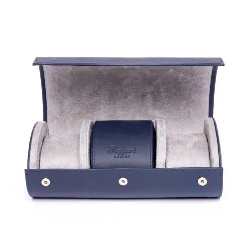 RAPPORT LONDON Hyde Park Three Watch Roll - Navy