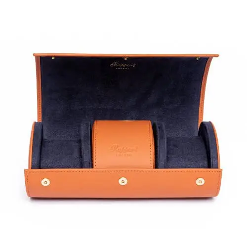 RAPPORT LONDON Hyde Park Three Watch Roll - Tan