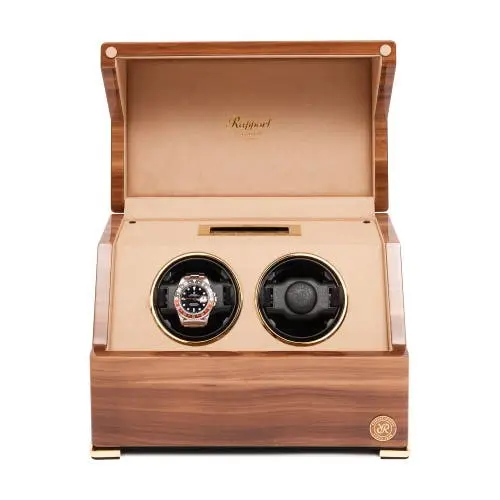 RAPPORT LONDON Perpetua Iii Duo Watch Winder - Walnut