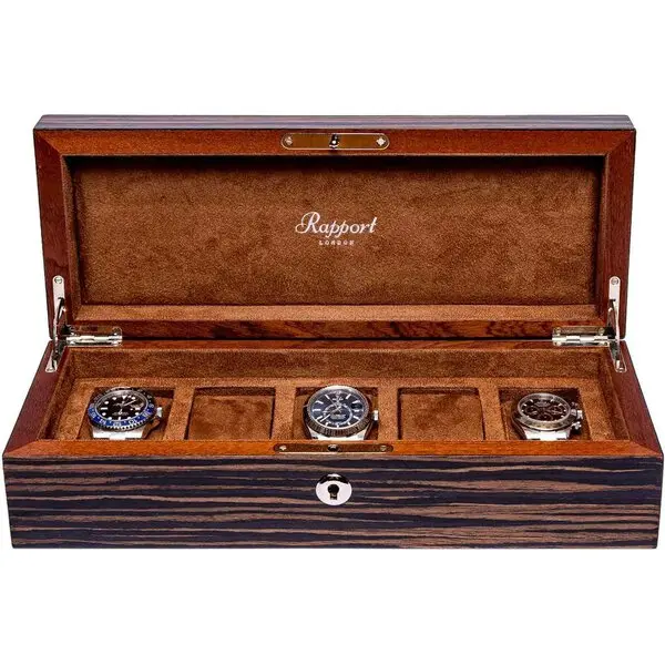 RAPPORT LONDON Heritage Five Watch Box - Macassar