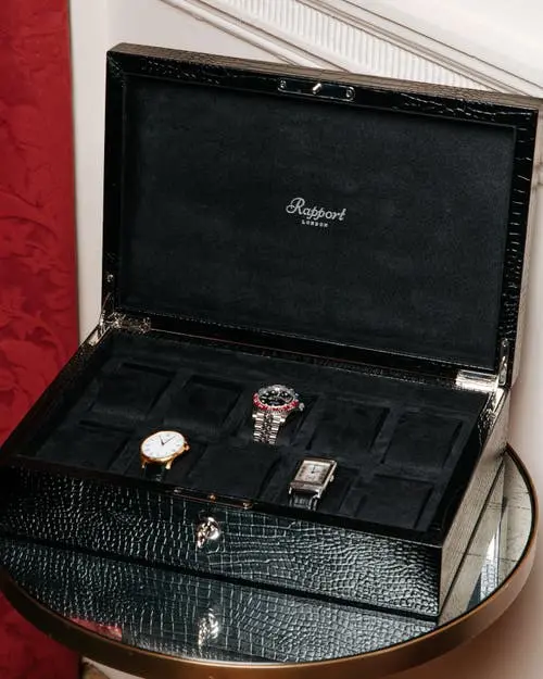 RAPPORT LONDON Brompton Ten Watch Box - Black