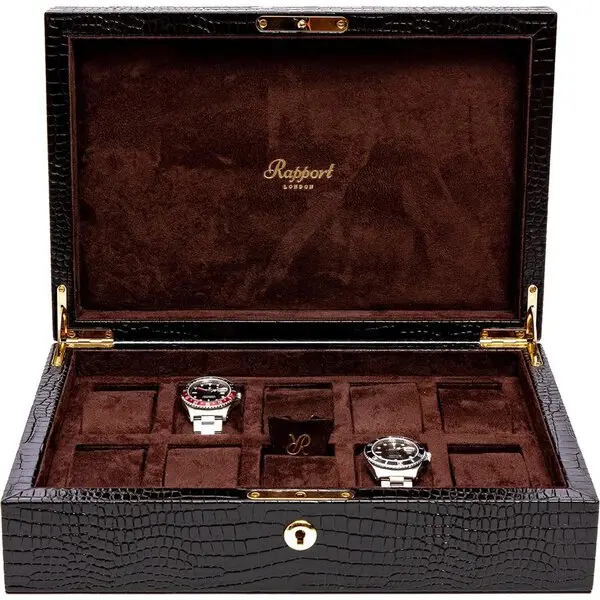 RAPPORT LONDON Brompton Ten Watch Box - Brown