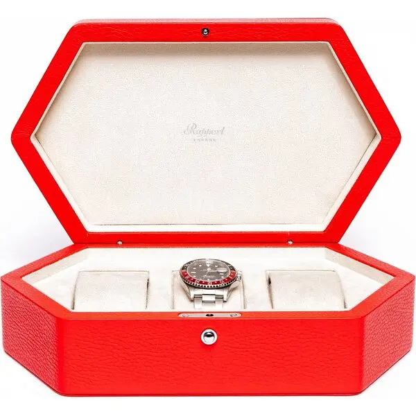 RAPPORT LONDON Portobello Three Watch Box - Red