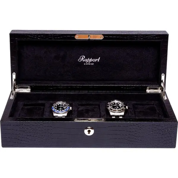 RAPPORT LONDON Brompton Five Watch Box - Black