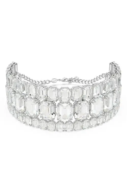 SWAROVSKI Millenia Crystal Choker - White/ Silver
