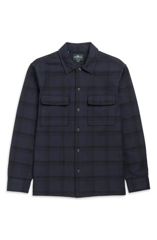 Rodd & Gunn Wadestown Windowpane Check Cotton Twill Button-up Shirt Jacket