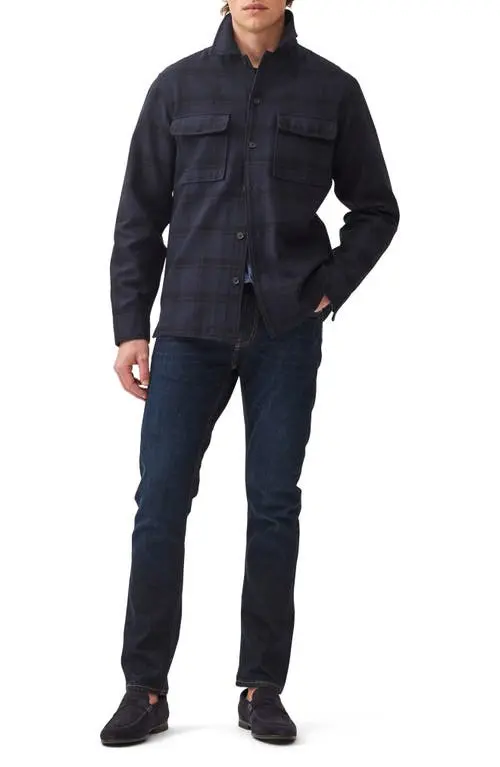 Rodd & Gunn Wadestown Windowpane Check Cotton Twill Button-up Shirt Jacket