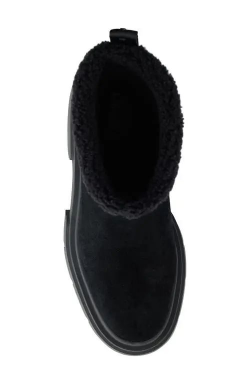 Dkny Frankie Faux Shearling Lug Sole Bootie