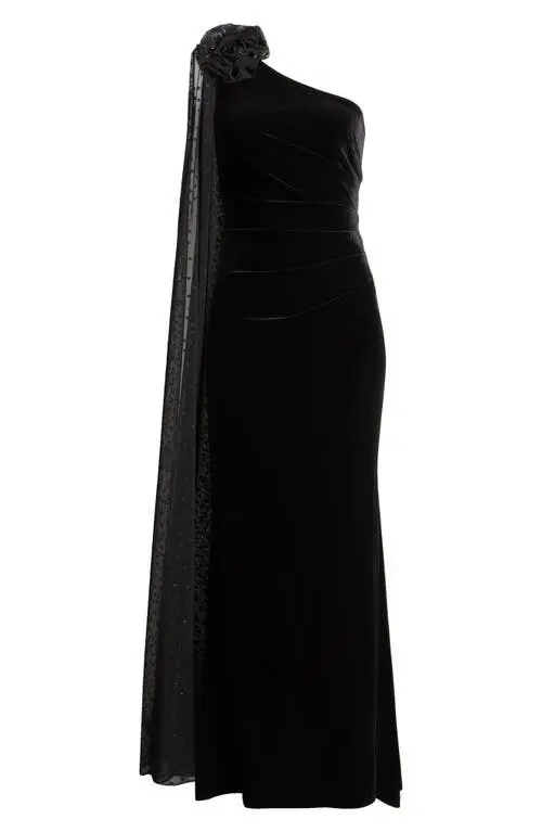 eliza j one shoulder velvet dress Eliza J | Dresses | Eliza J Bow Oneshoulder Velvet Gown