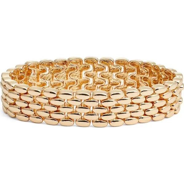OPEN EDIT Puffy Watchband Bracelet - Gold