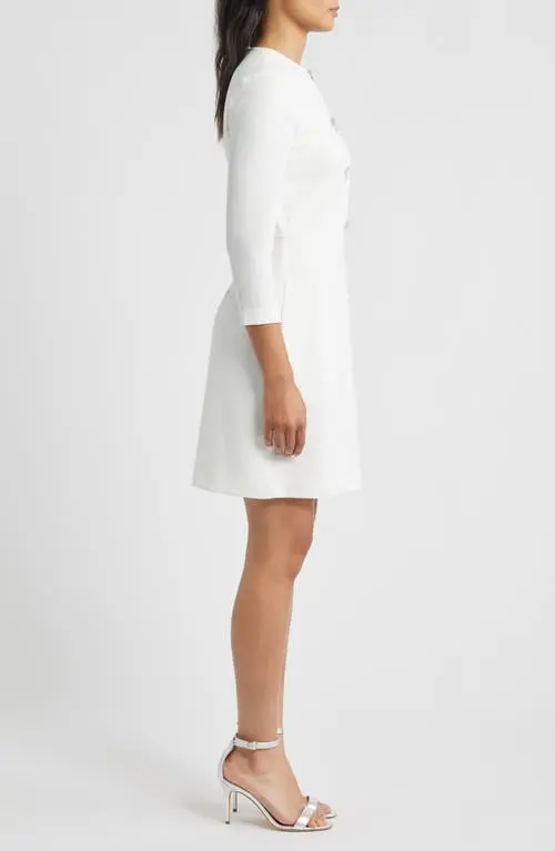 Eliza J Bow Embellished A-line Dress