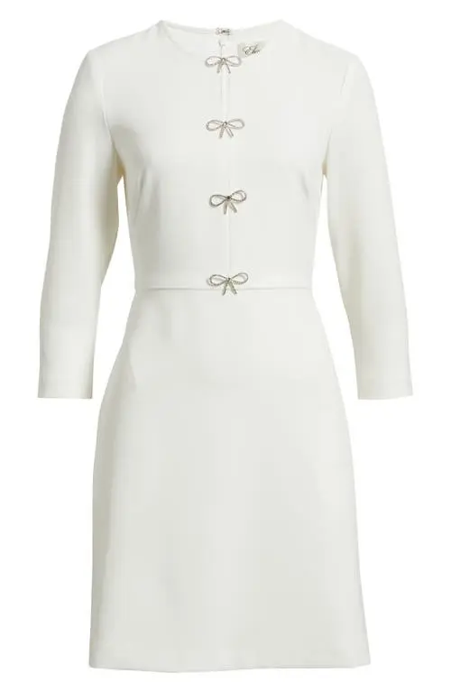 Eliza J Bow Embellished A-line Dress
