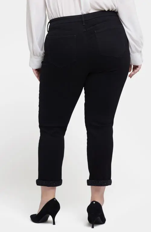NYDJ Sheri Cheetah Cuff Ankle Slim Jeans