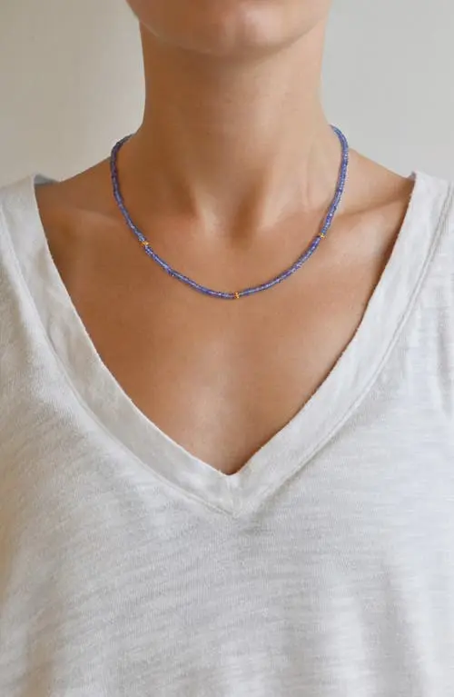 Anzie Bohme Tanzanite Beaded Necklace - Purple