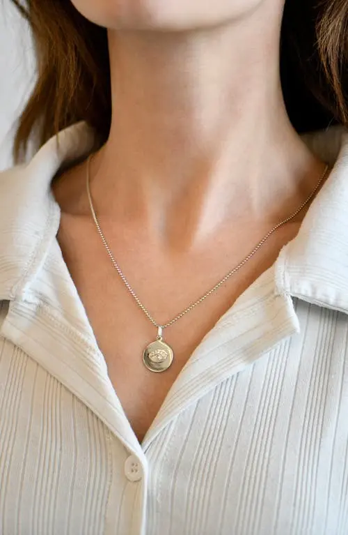 Anzie X Mel Soldera Sapphire Evil Eye Pendant Necklace