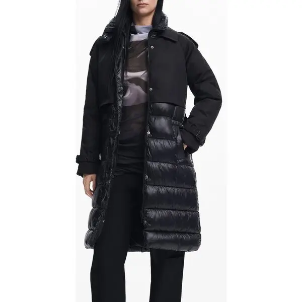 Desigual Estocolmo Layered Puffer Coat