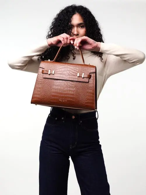 TEDDY BLAKE Ava Croco 14 - Camel