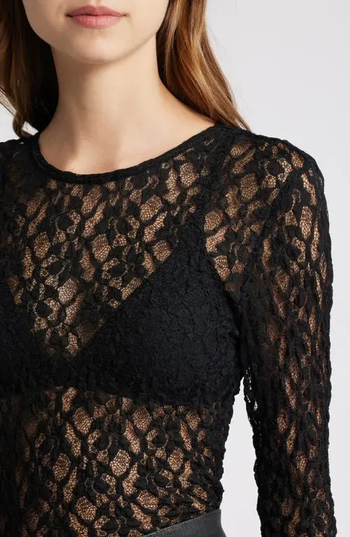 FRAME Floral Lace Top