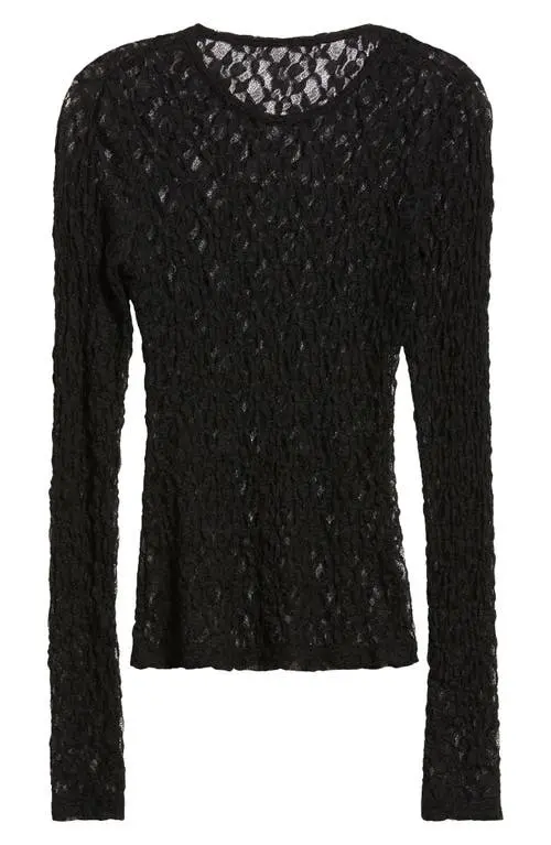 FRAME Floral Lace Top
