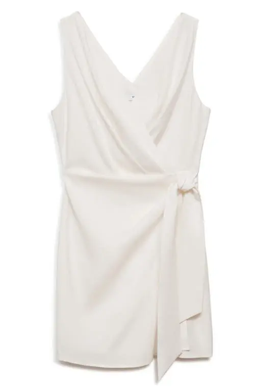 Mango Sleeveless Wrap Mini Dress