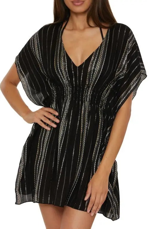 BECCA® By Rebecca Virtue Radiance Woven Cover-up Tunic - Black/ Multi