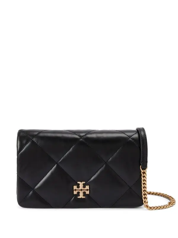 Tory Burch Kira Pavé Diamond-quilted Wallet-on-chain