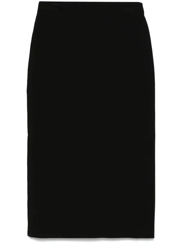 THE ROW Hodette Midi Skirt - Black