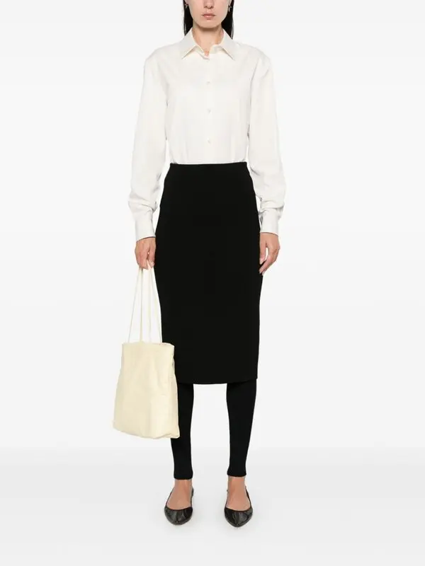 THE ROW Hodette Midi Skirt - Black