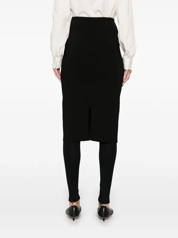 THE ROW Hodette Midi Skirt - Black