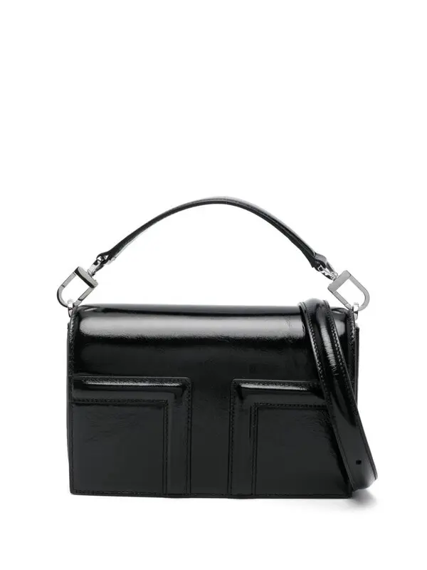 TOTEME T-flap Naplack-leather Mini Bag - Black
