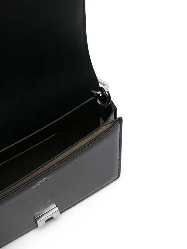 TOTEME T-flap Naplack-leather Mini Bag - Black