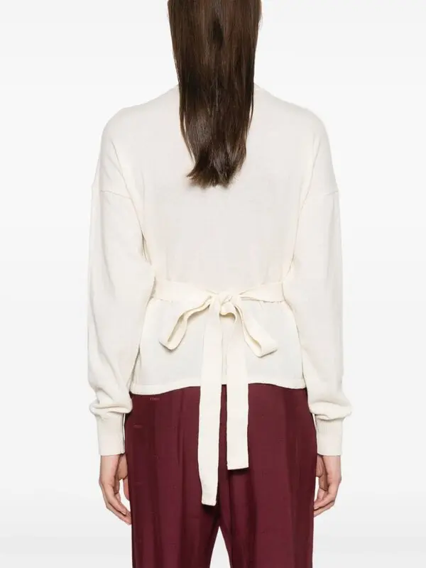 Iceberg Tie-waist Virgin Wool Sweater