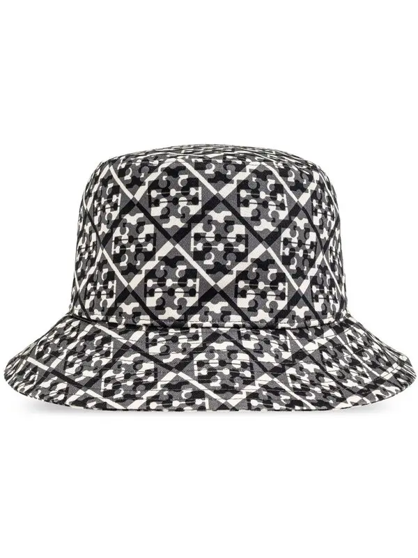 Tory Burch Jacquard Bucket Hat - Black