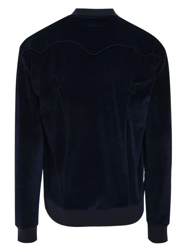 Roberto Cavalli Ciniglia Track Jacket - Blue