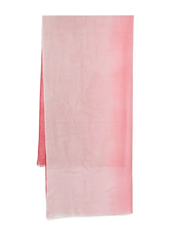 N.peal Dip-dyed Cashmere Scarf - Red